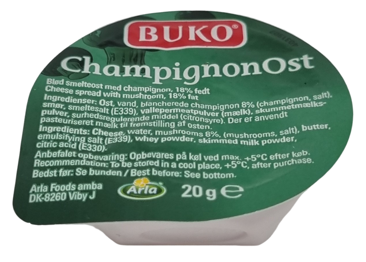 20 g Buko Champignon Ost | eriksbageri.dk